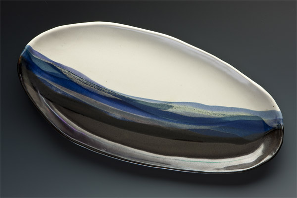 Slab built fish platter